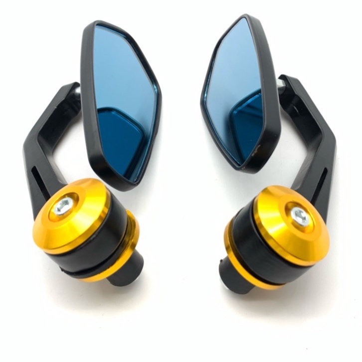 Motorcycle Bar end side mirror Universal Aluminum Rear View Side Mirror ...