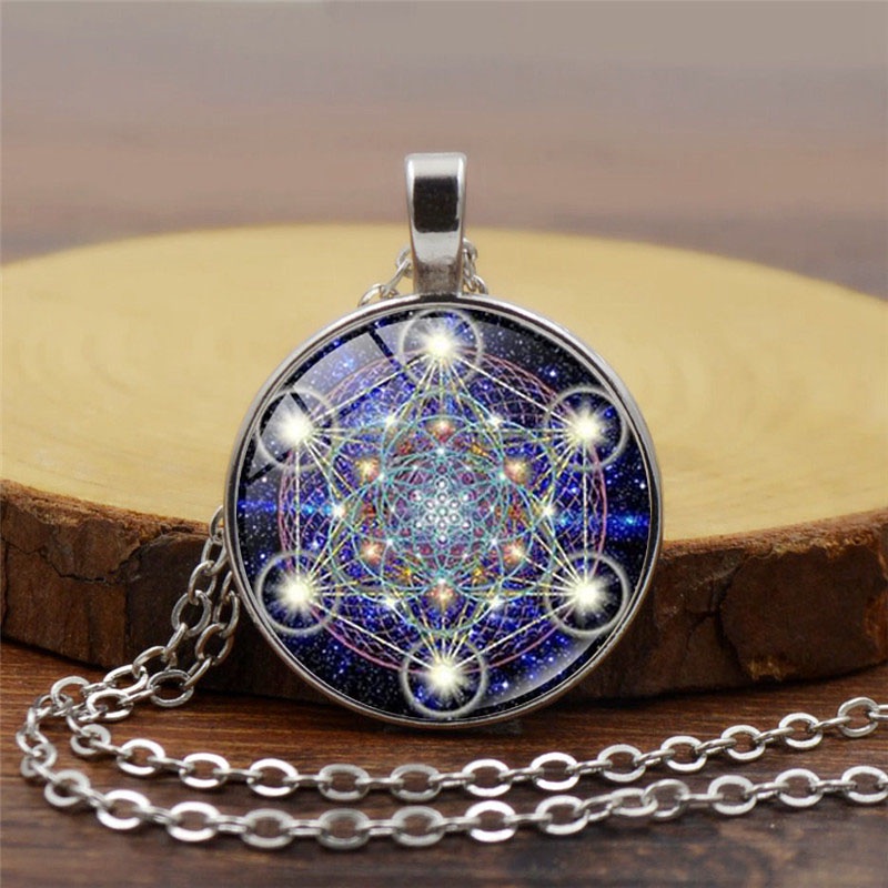Mysterious Metatron Cube Necklace Jewelry Sacred Geometry Flower of ...