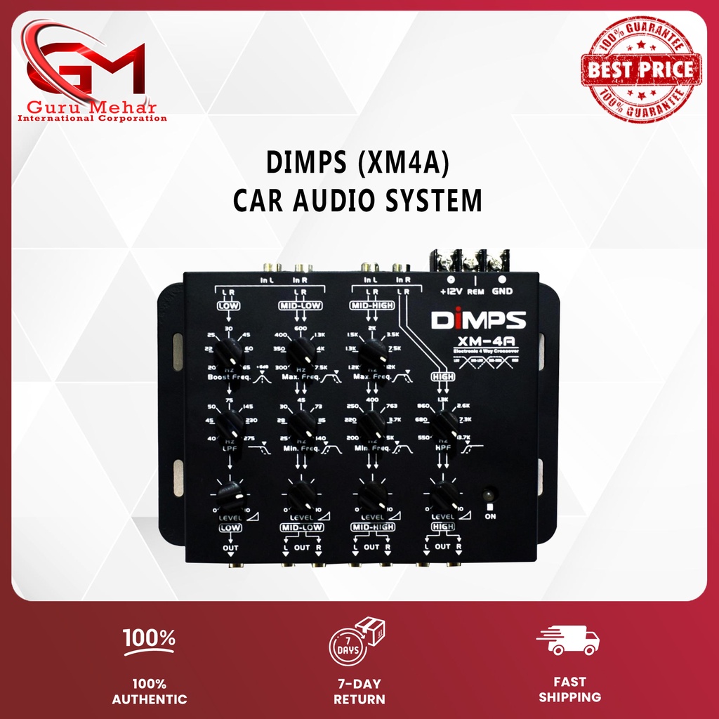 XM4A ELECTRONIC 4 Way CrossOver Car Audio System | Shopee Philippines