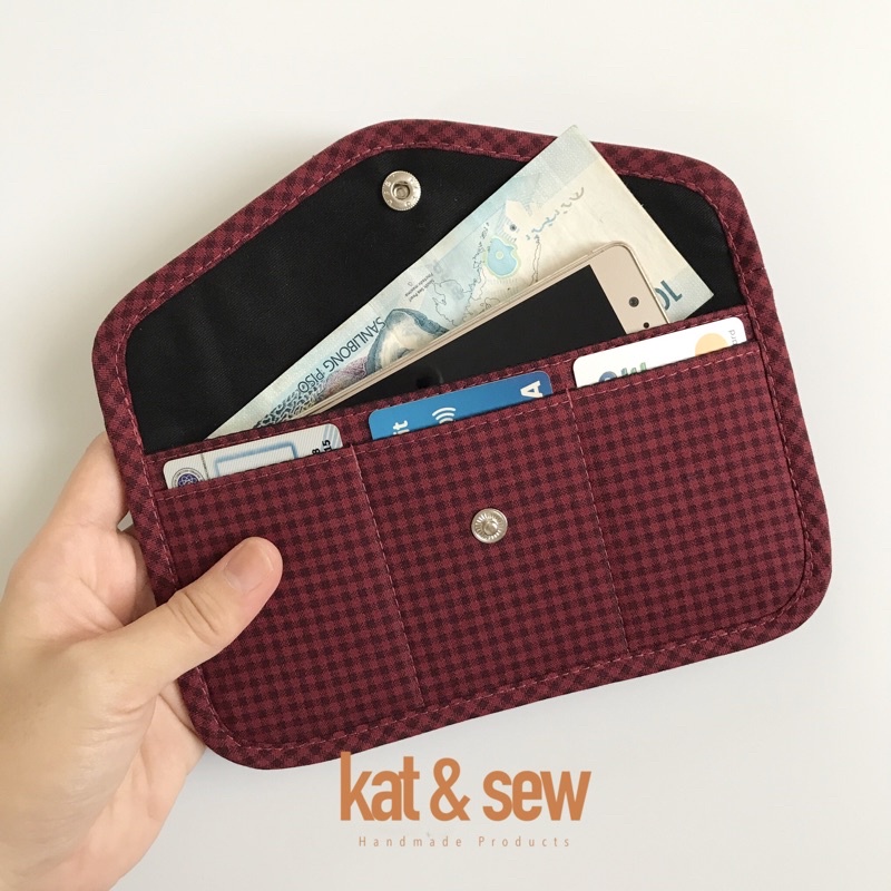 Kat&Sew Fabric Money Envelope | Fabric Slim Wallet | ONHAND | Shopee ...