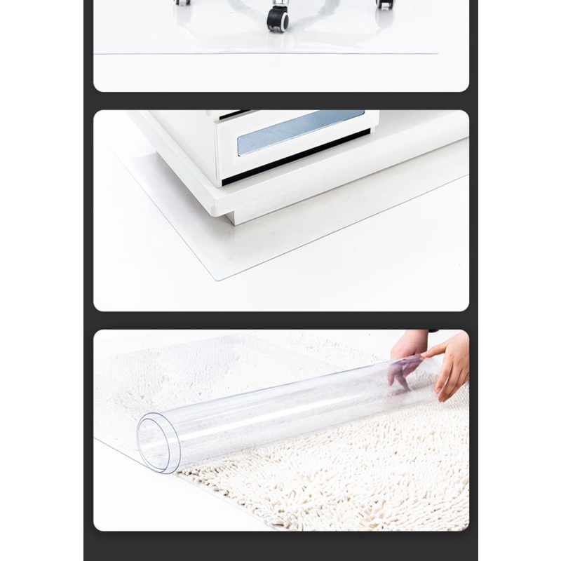 Transparent PVC Floor Mat Household Floor Mat Plastic Carpeting Wooden ...