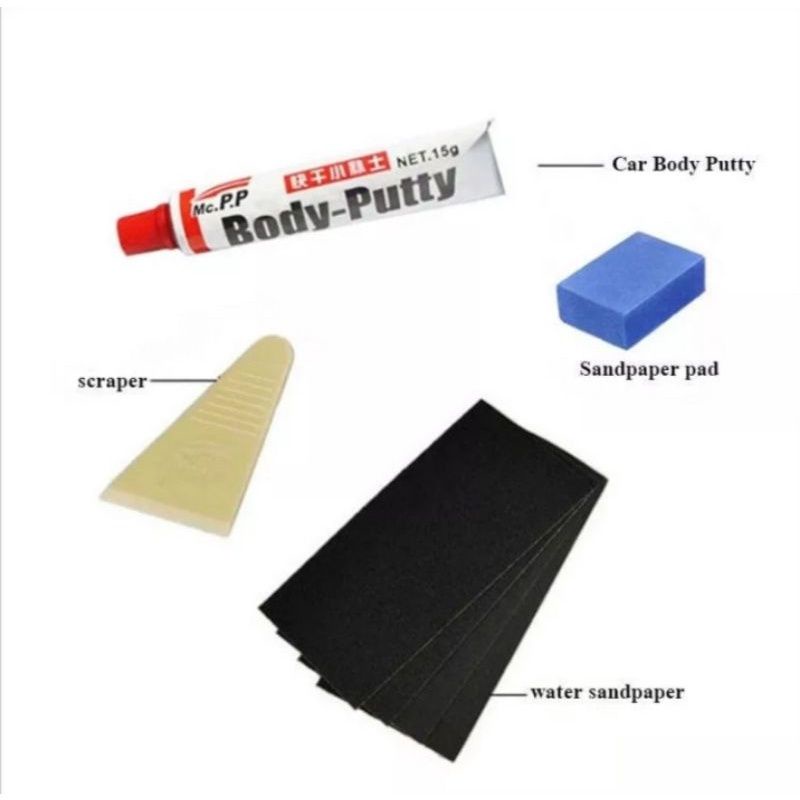 Body Putty Scratch Filler Repair Kit | Shopee Philippines