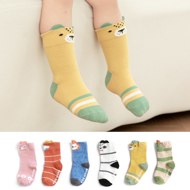 Baby cute animal cotton socks Children's cartoon non-slip socks Animal ...