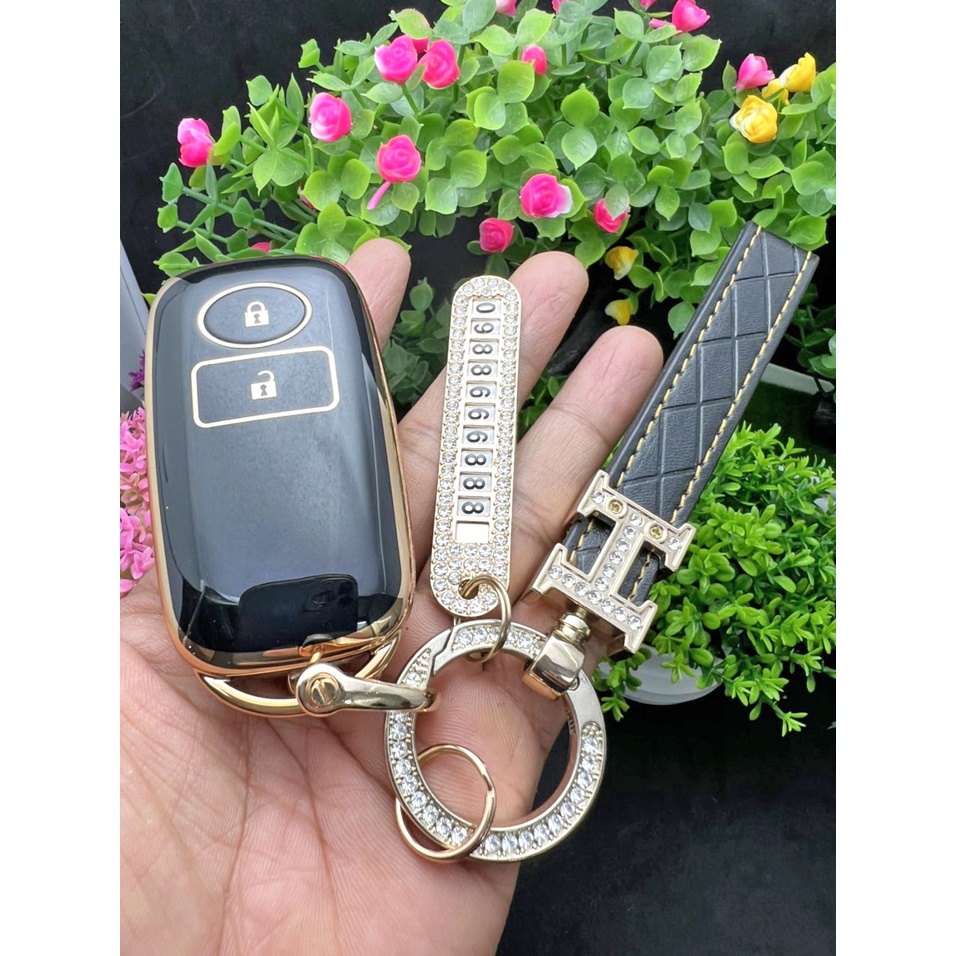 Key cover, key cover for Toyota Veloz, Raize, Avanza 2022 Black and ...
