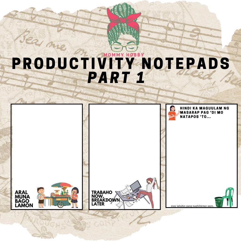 Pinoy Productivity Notepads (4''x6'') | Shopee Philippines