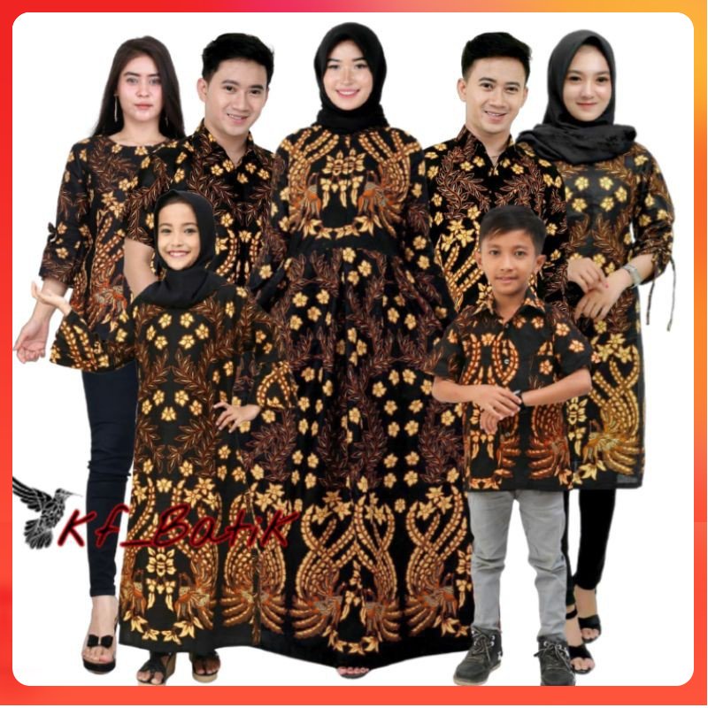 Latest modern Family batik couple batik set couple batik Family gamis ...