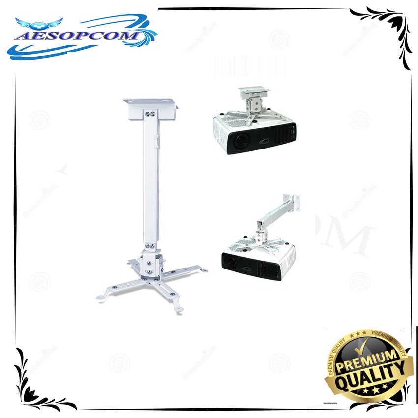 AP-15 Universal Projector Bracket Ceiling Mount (WHITE) | Shopee ...