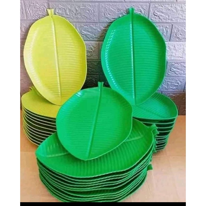 Leaf plate plastic high quality multi purpose plate / fruit tray / food ...