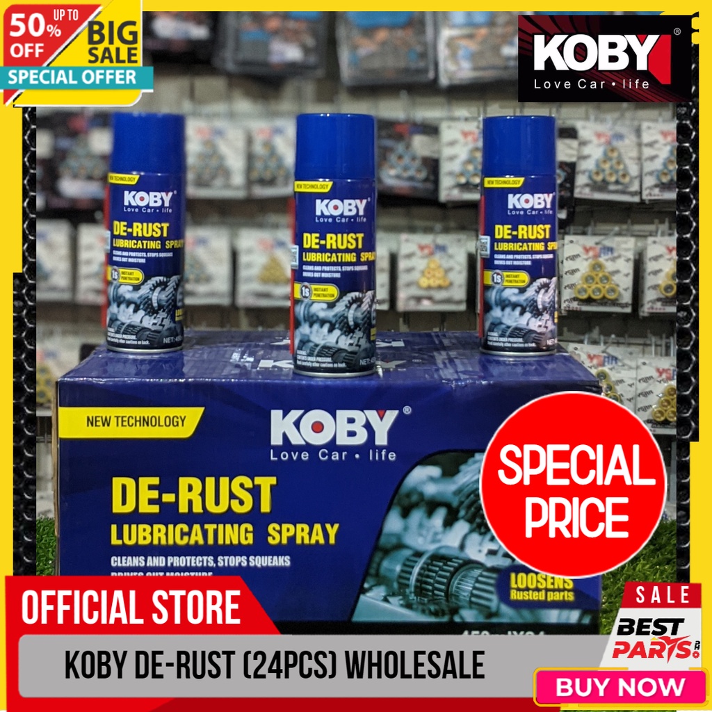 Koby De-Rust Lubricating Spray (Wholesale) Rust Remover Penetrating Oil ...