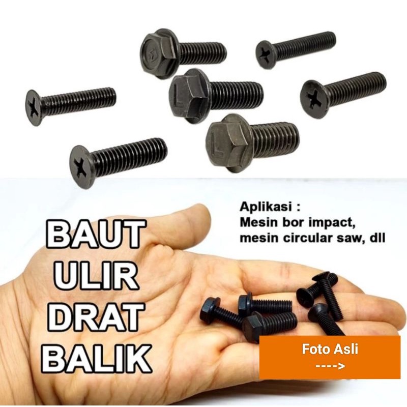 MESIN Reverse Thread Thread Bolts / Special Reverse Thread Bolts ...