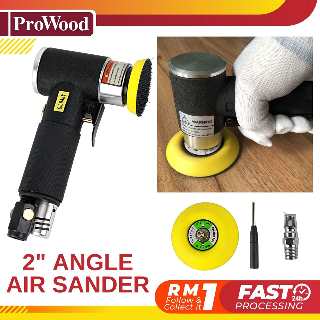 2" Angle Air Sander Orbital Sander Polisher Grinder Pneumatic Sander ...
