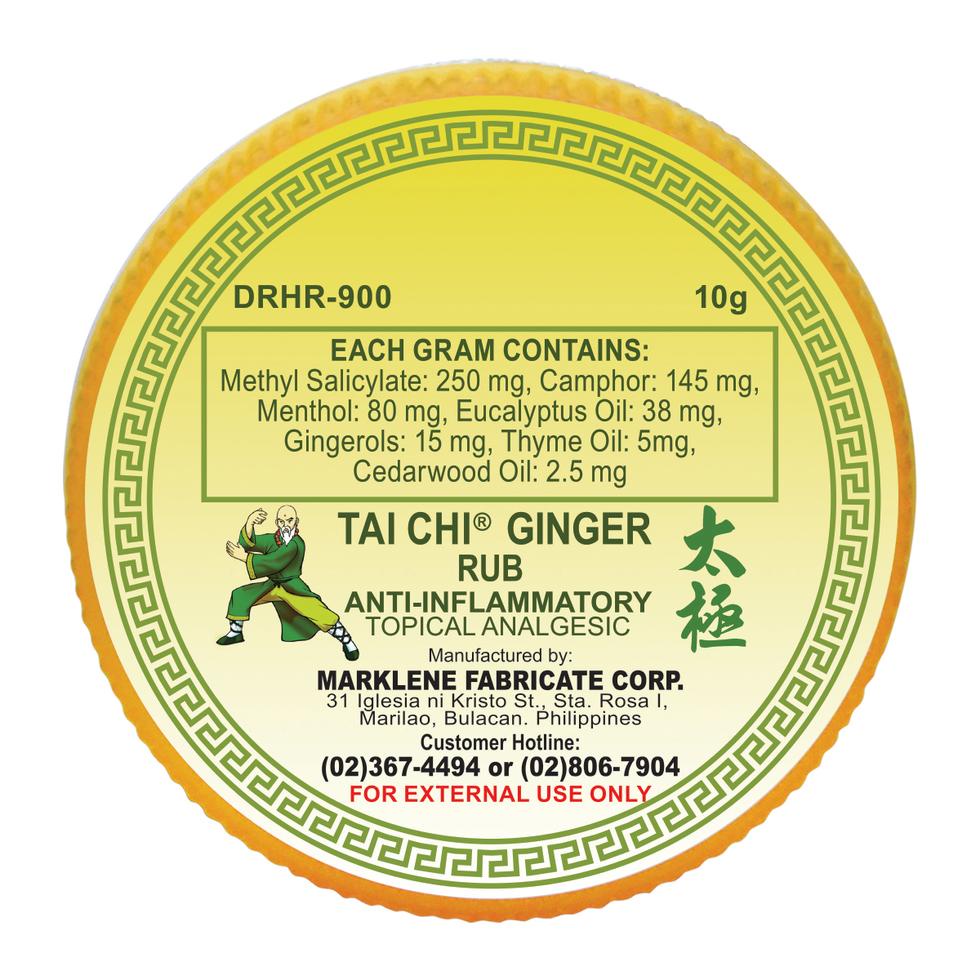 Tai Chi Ginger Rub 10g | Shopee Philippines