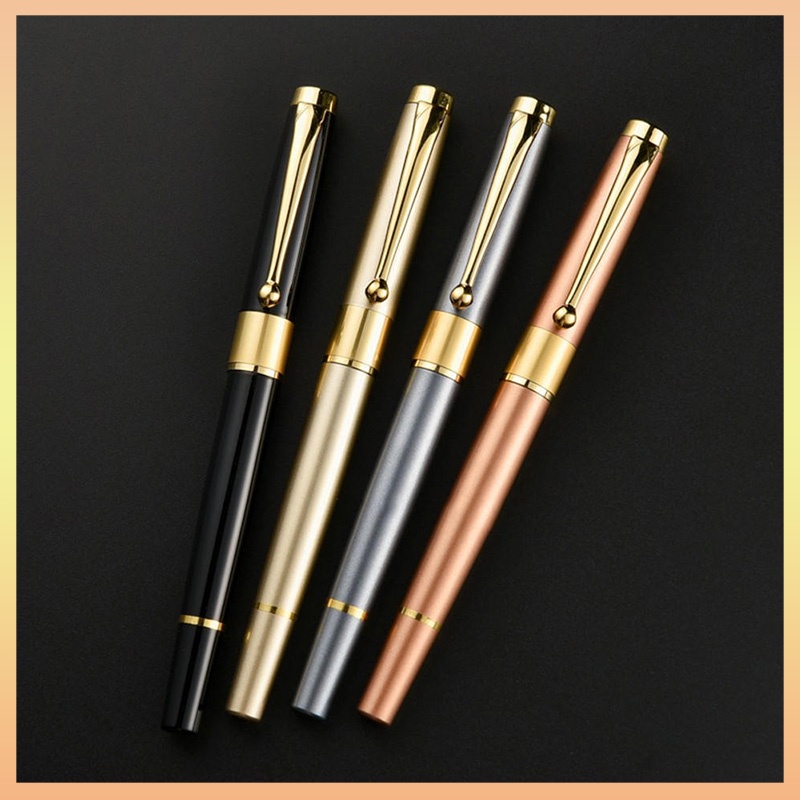 4 Color Metal Business Signature Pen School Office Supply Black Ink Gel ...