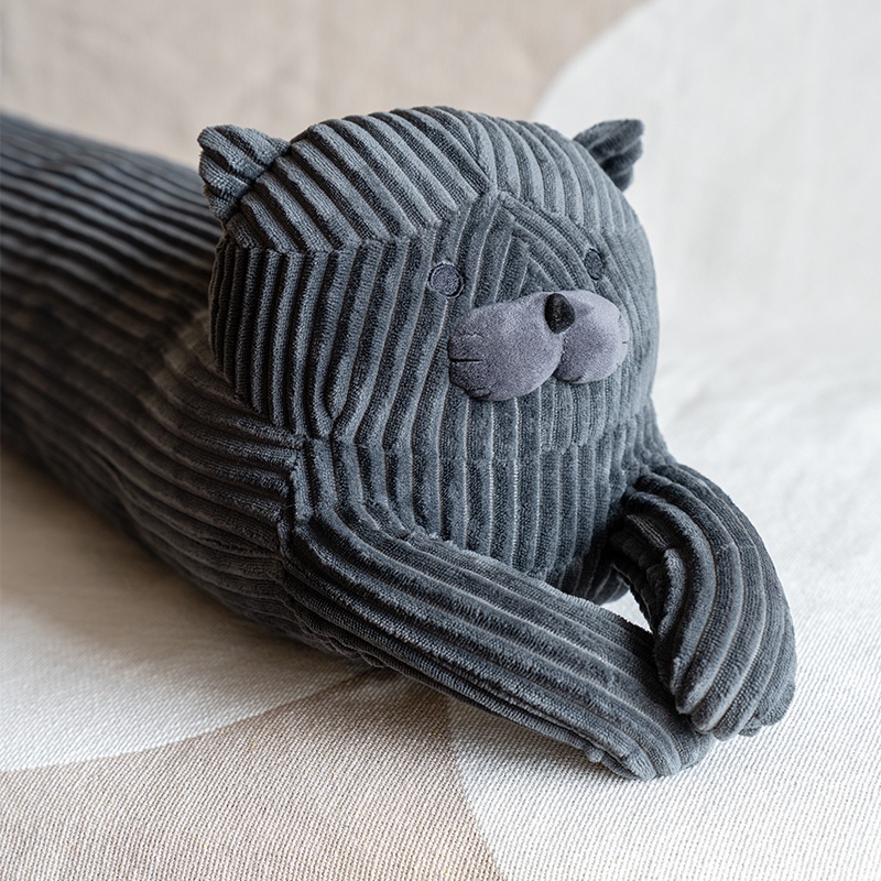 Miao HOME Home Furnishing Cute Lazy Blue Cat Long Strip Pillow Sleeping ...