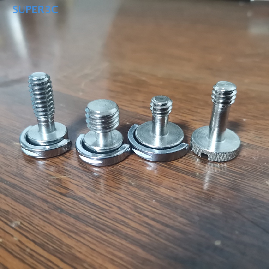 SUPER3C Quick Release Plate Adapter Screw 1/4 inch D-Ring Tripod Screw ...