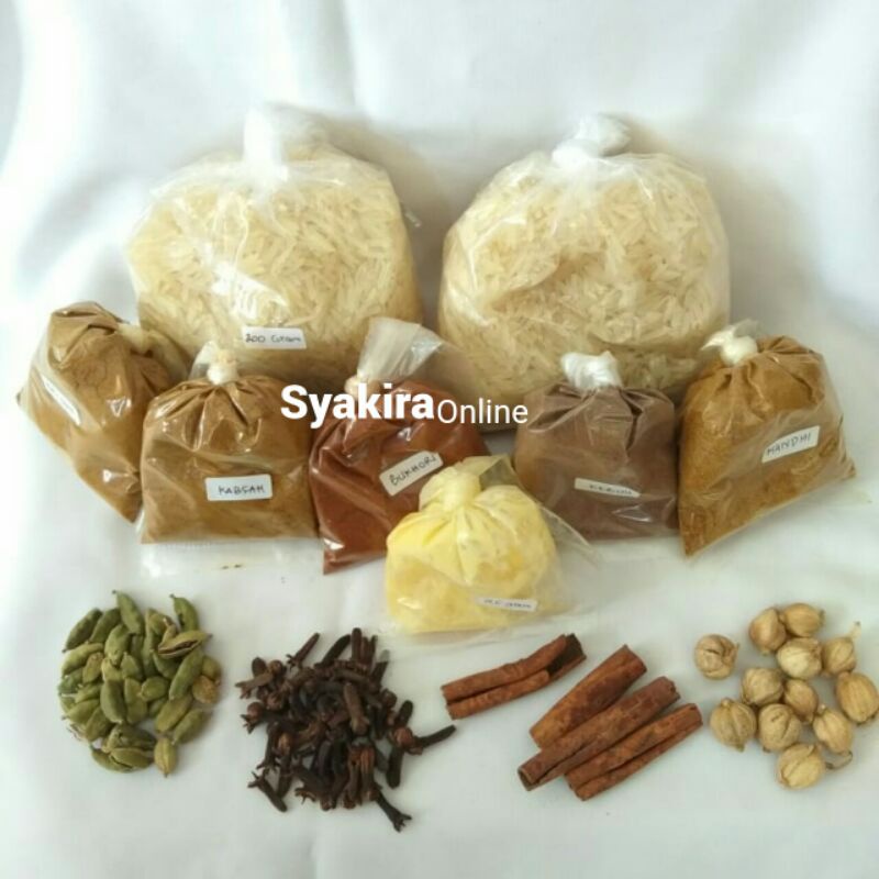 Kebuli seasoning for 1 kg of rice plus basmati rice and spices | Shopee ...