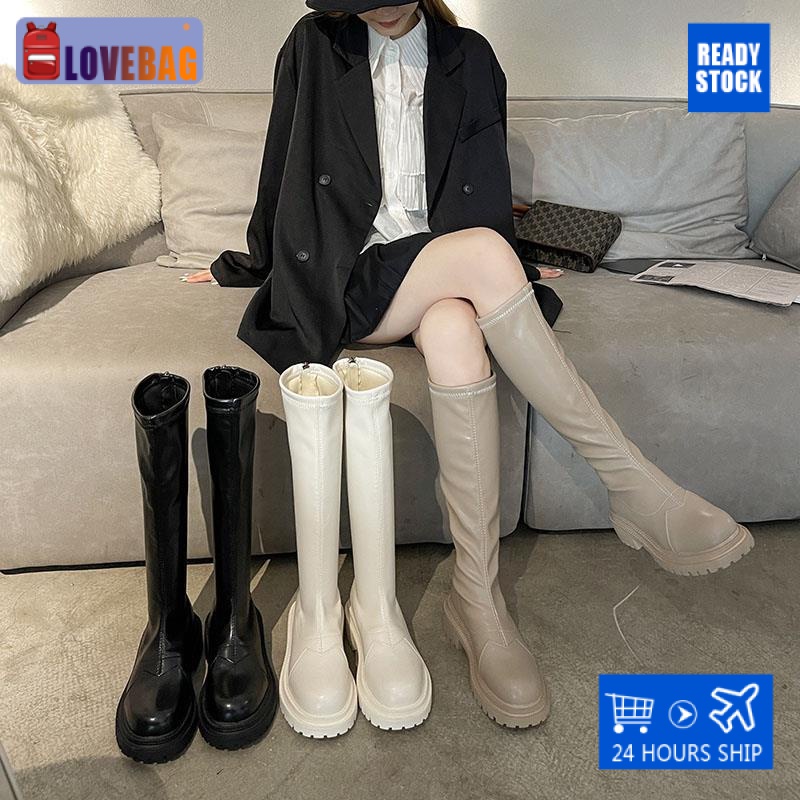 【48H Shipping】Thick And high Bottom Boots The No Knees Cowboy Boots ...