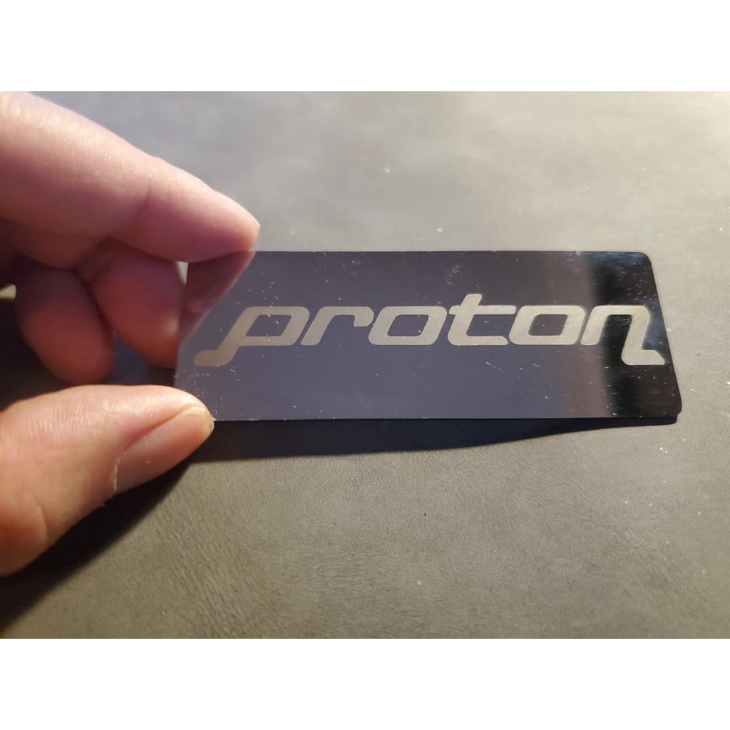 Proton Logo Stainless Steel Part Car Spoiler Badge Emblem Logo for ...
