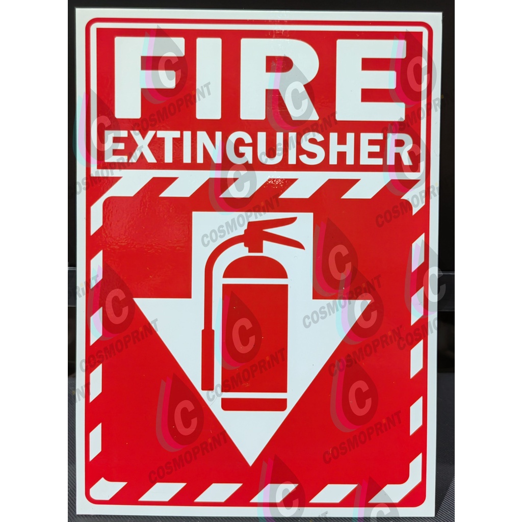 Warning Signage | Fire Extinguisher Signage | Sintraboard | PET Card ...
