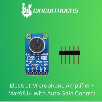 Electret Microphone Amplifier - Max9814 With Auto Gain Control | Shopee ...