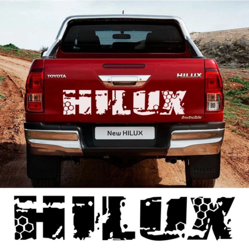 Car Rear Back Trunk Stickers for TOYOTA HILUX Revo / Vigo Auto Vinyl ...