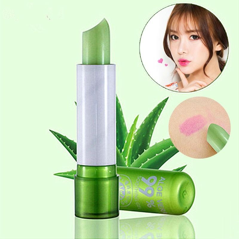 PinSan Aloe Vera Soothing Gel Lipstick Moisturizing Lipstick Lip Balm ...