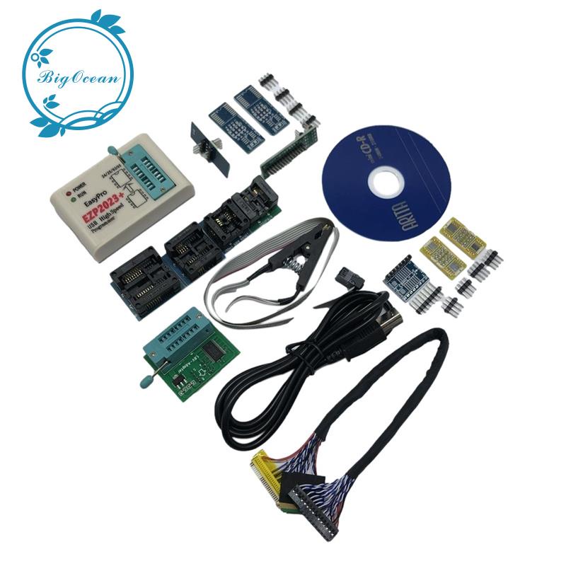 EZP2023 USB SPI Programmer with 12 Adapter Support 24 25 93 95 EEPROM ...