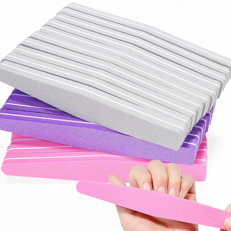 Grinding Nail File Set Double Side 100/180 Grit Sanding Buffer ...