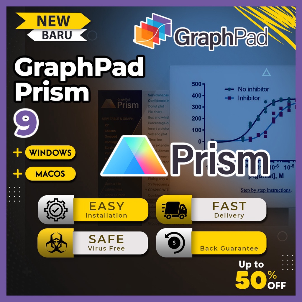 GraphPad Prism 8 / 9 For Win & McOS (32-bit & 64-bit) | Shopee Philippines