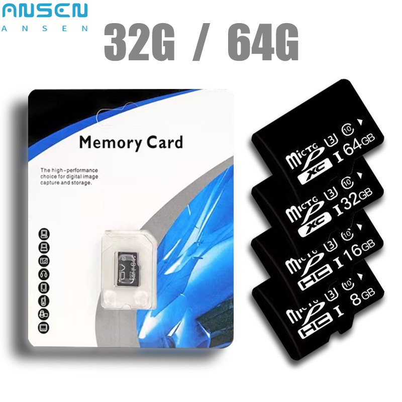 ANSEN Original Universal SD Card Memory Card Micro Card 64GB 32GB ...