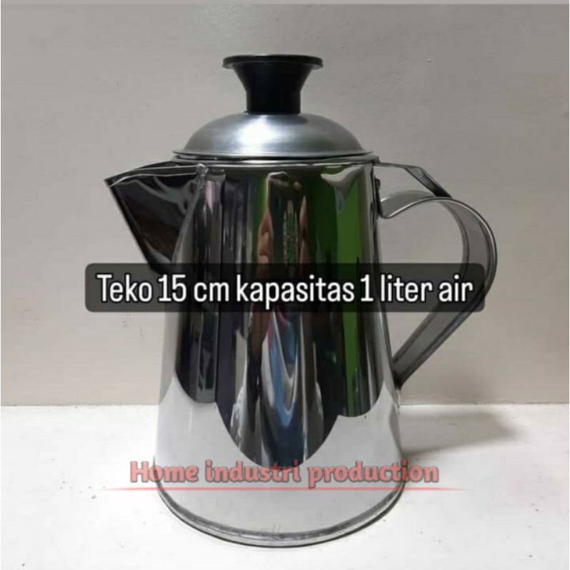 1 liter stainless steel teapot / 1 liter thai tea teapot / 15 cm 1 ...