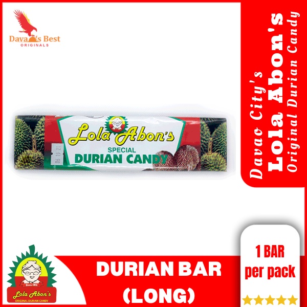 DBO Lola Abons Durian Long Bar Chewy Candy | Special Sweet Delicacies ...