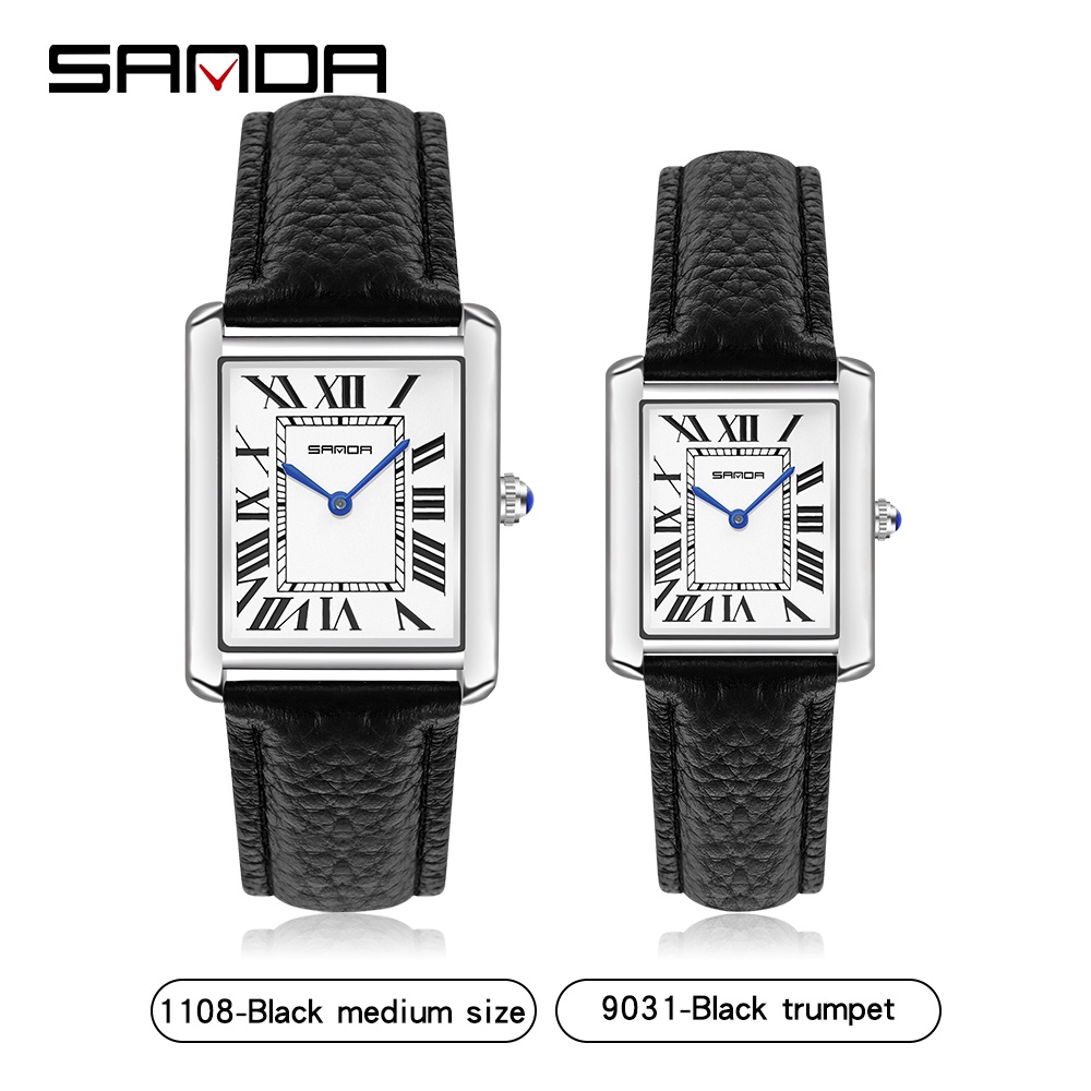 SANDA Brand Luxury Fashion Ladies Watches Waterproof Leather Band ...