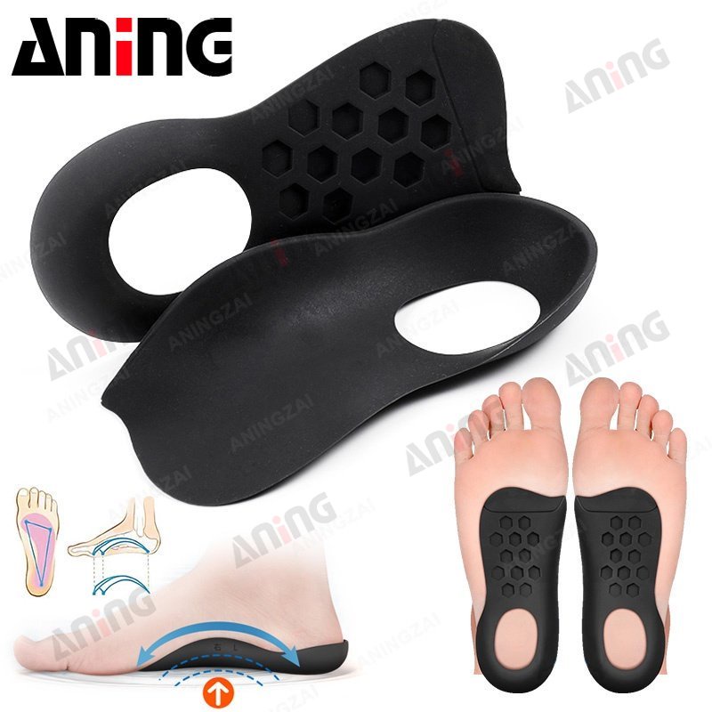 Unisex Orthopedic Foot Arch Support Shoe Pad Flatfoot Orthotics Cubitus ...