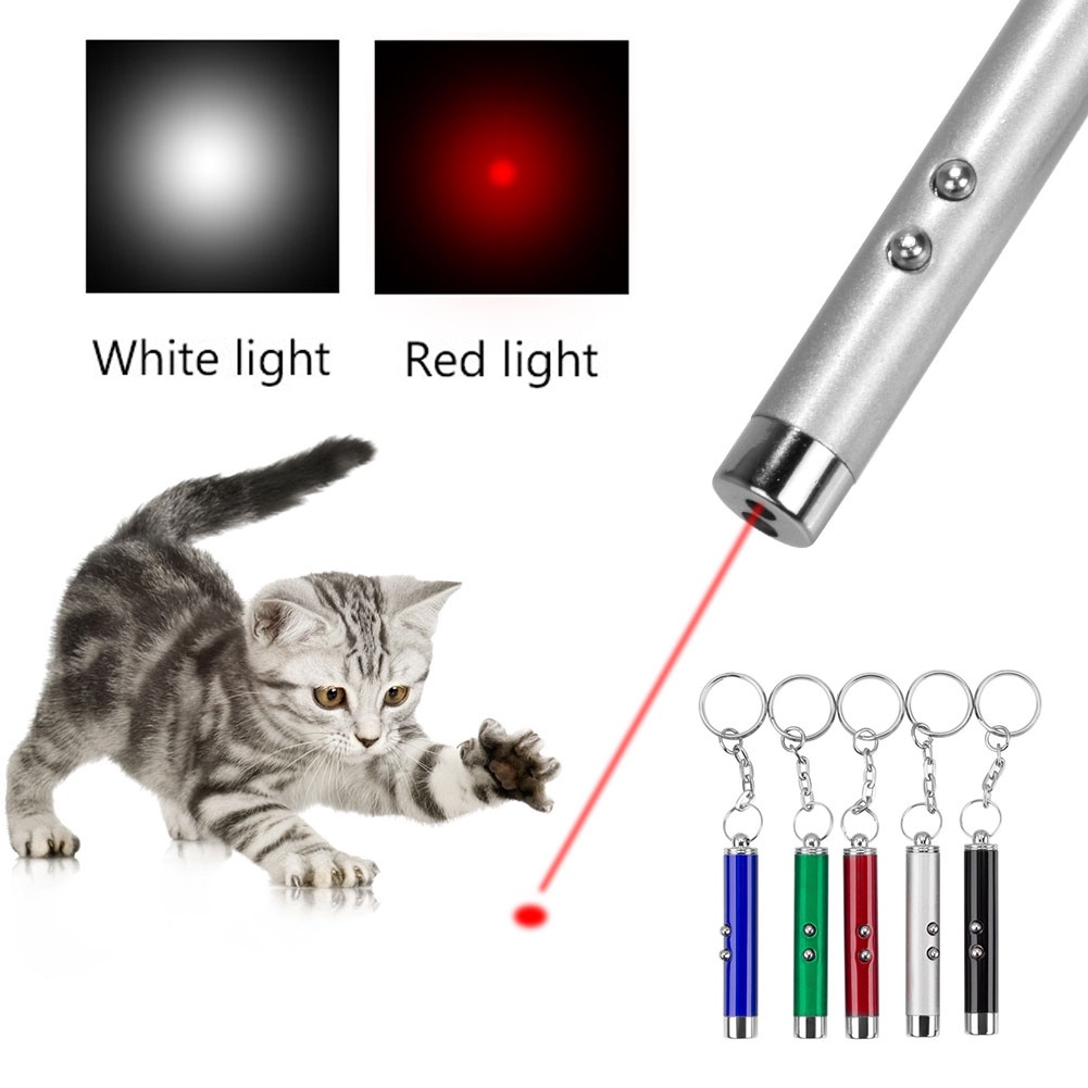 LED Laser Cat Toy Red Dot Laser Light Pointer Laser Pen Interactive Toy ...