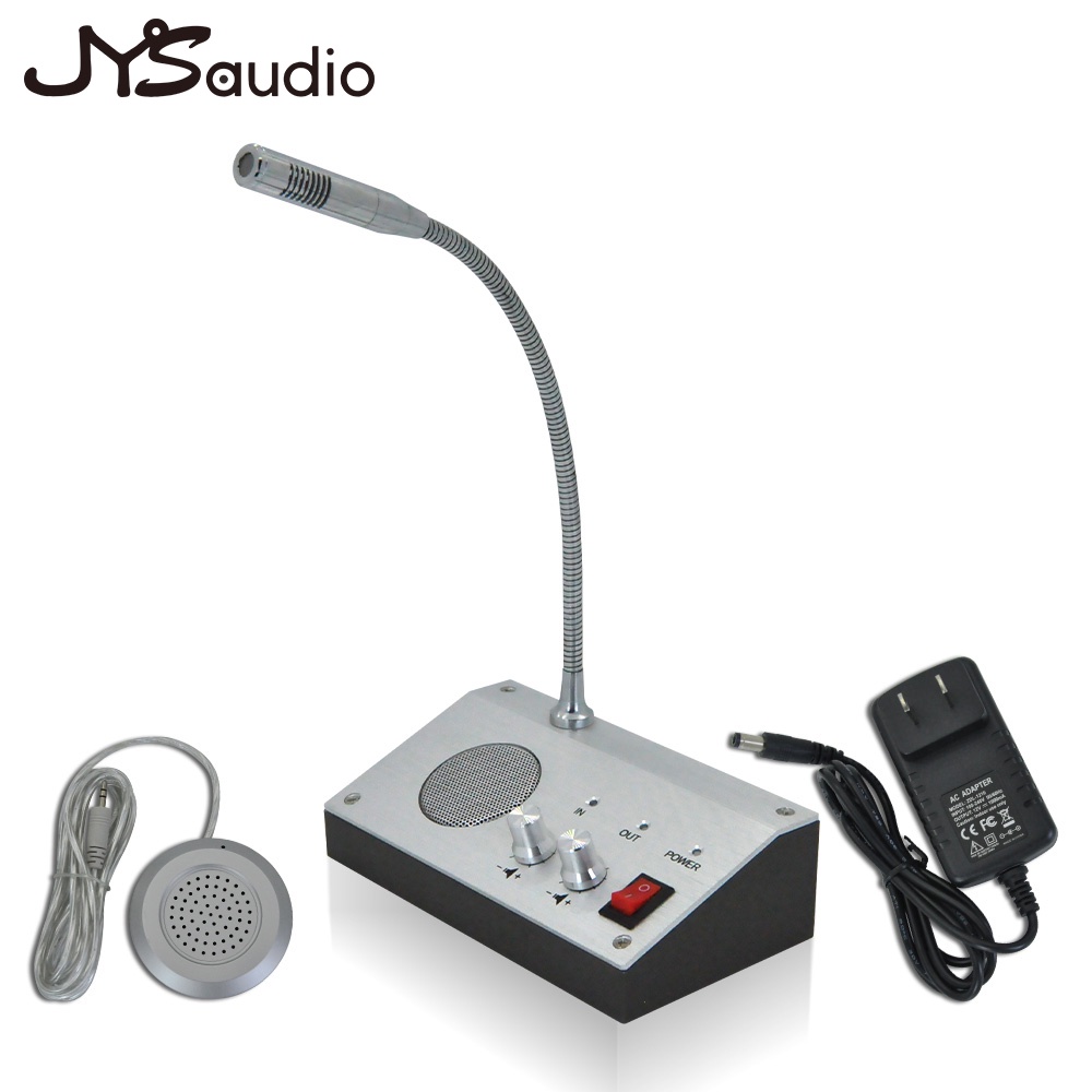 Auto Dual-way Counter Interphone Window Intercom System Megaphone microphone Zero-touch For ...