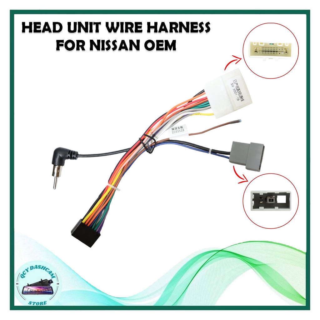 Car Head Unit Wire Harness Adapter For Nissan OEM Car Radio Harness ...