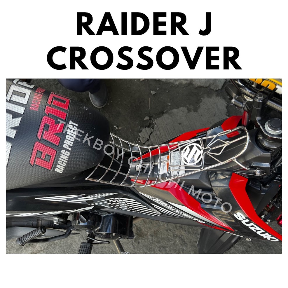 SUZUKI RAIDER J CROSSOVER PURE 304-STAINLESS STEP GRILL with Spider "S ...