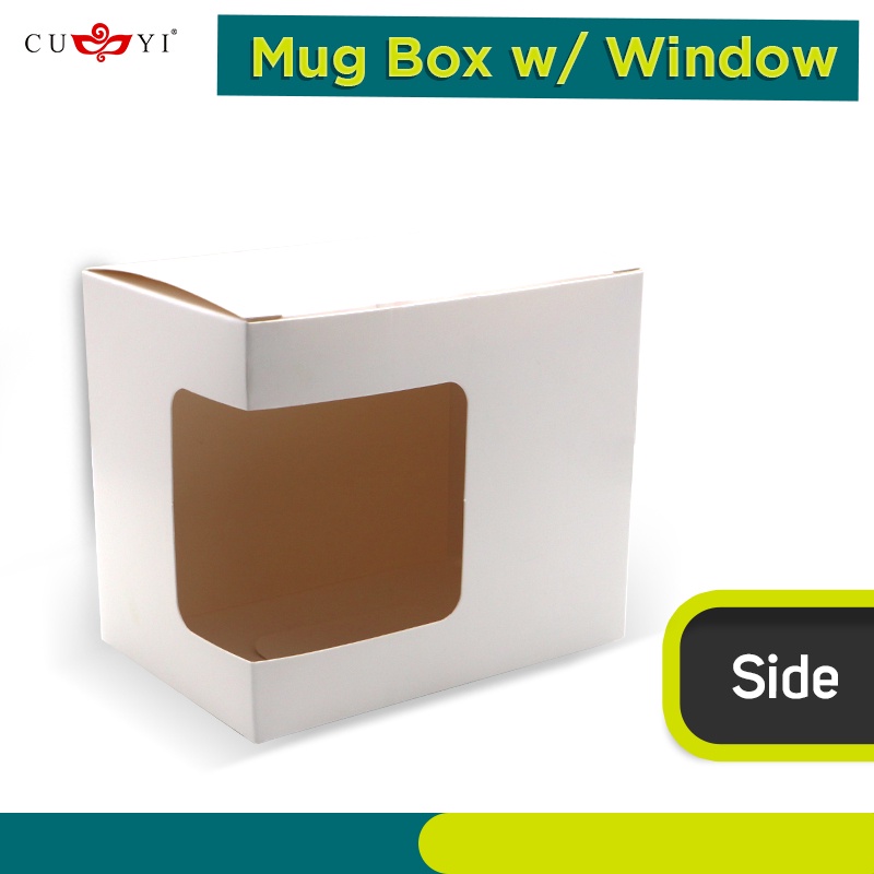 CUYI Window Mug Box Side or Center Window Mug Box (50pcs) | Shopee ...