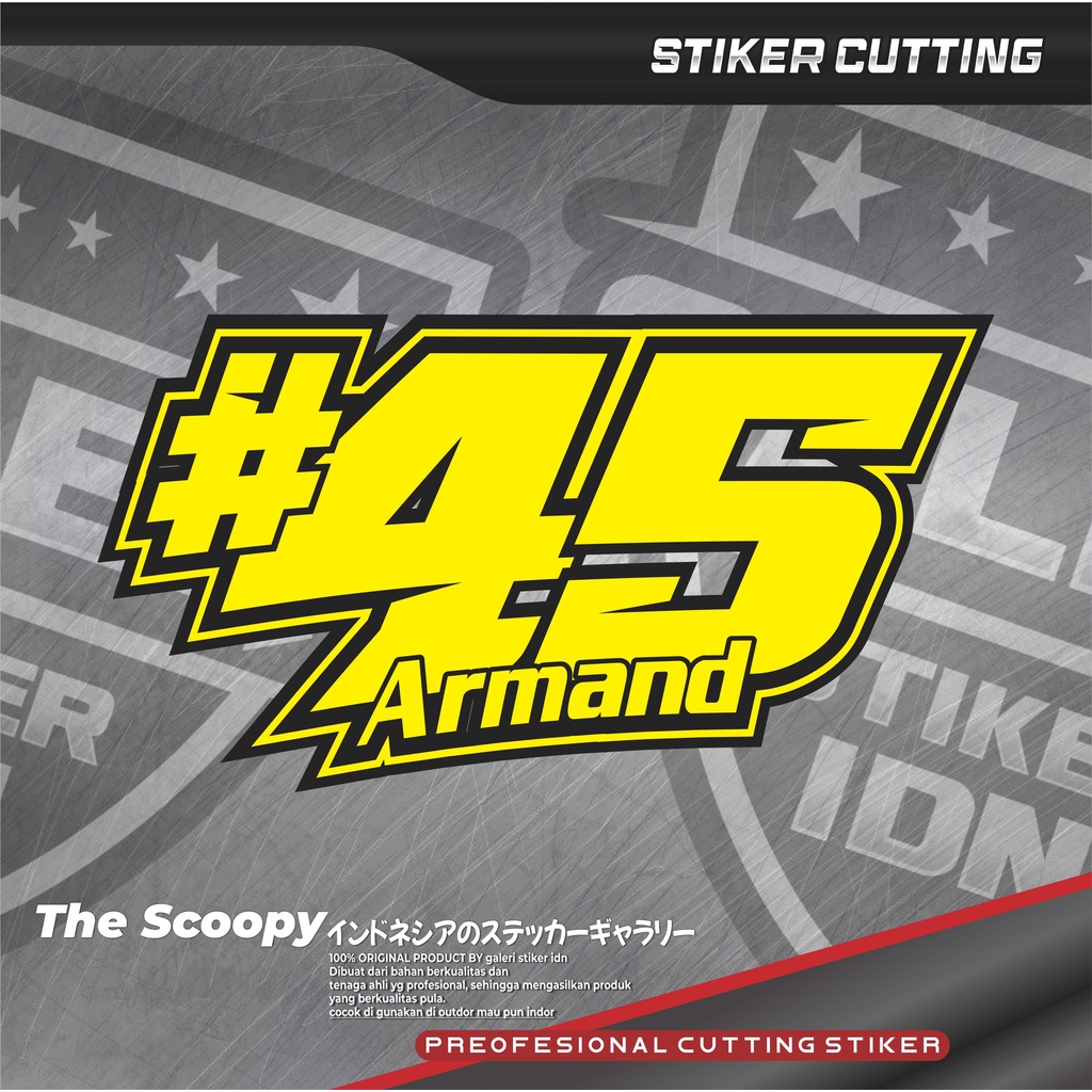 Sticker RACING NUMBER STICKER RACING NUMBER NAME STICKER RACING STICKER ...