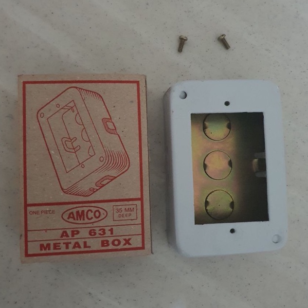 AMCO METAL SWITCH BOX 35mm DEPTH (HEAVY DUTY) - AMCO BOX SURFACE TYPE ...