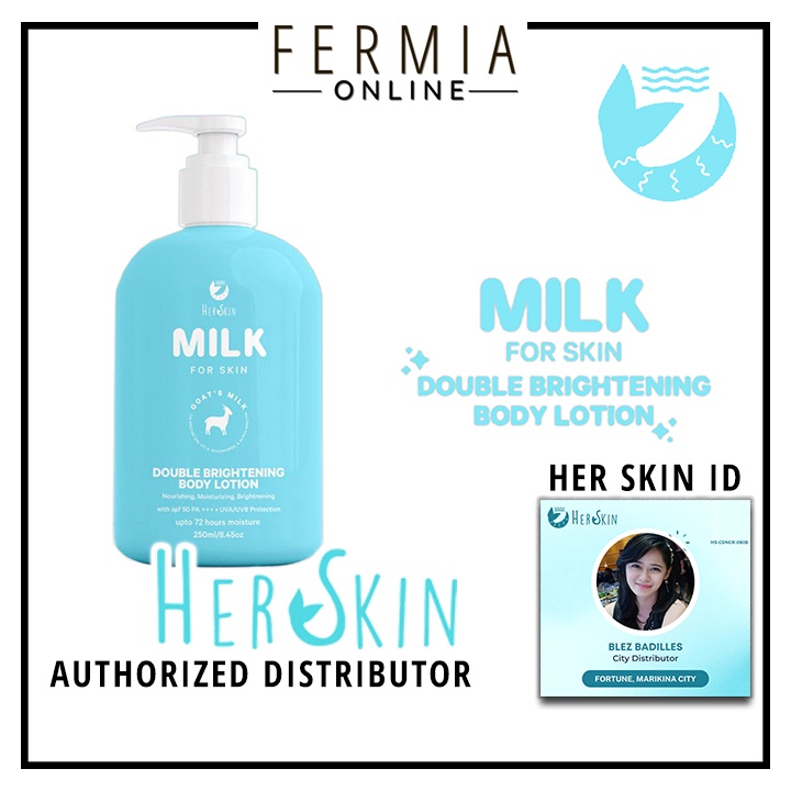 Her Skin Milk For Skin (Double Brightening Body Lotion | Goat's Milk ...