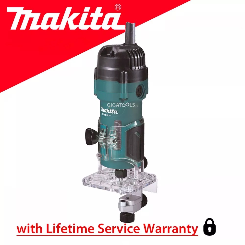 Makita M3702B 1/4" Mini Router / Laminate Trimmer with Soft start ...