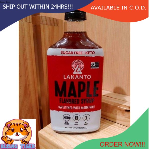 Lakanto Maple Flavored Syrup Sweetened with Monkfruit Keto Diet No ...