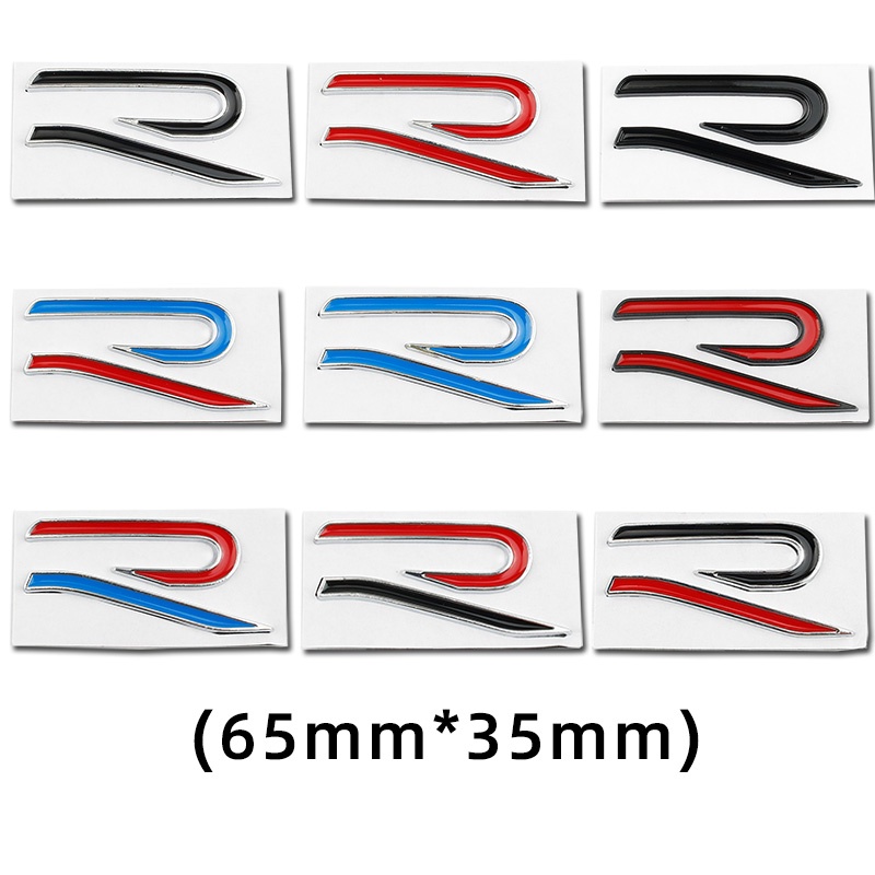 3D Metal Volkswagen VW new R sticker Golf 8 R Front grille emblem side ...
