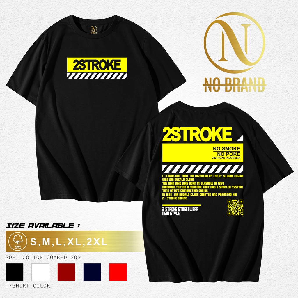 Distro Shirt 2 STROKE 2 TAK INDONESIA ORIGINAL NO SMOKE NO MOE | Shopee ...