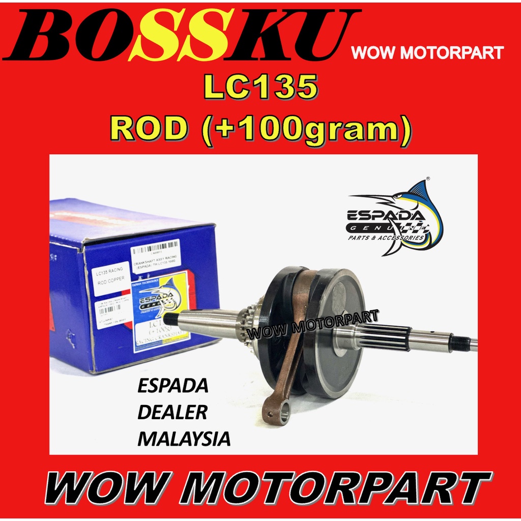 LC135 RACING CRANKSHAFT COPER LC135 RACING CRANKSHAFT ESPADA ROD COPPER ...