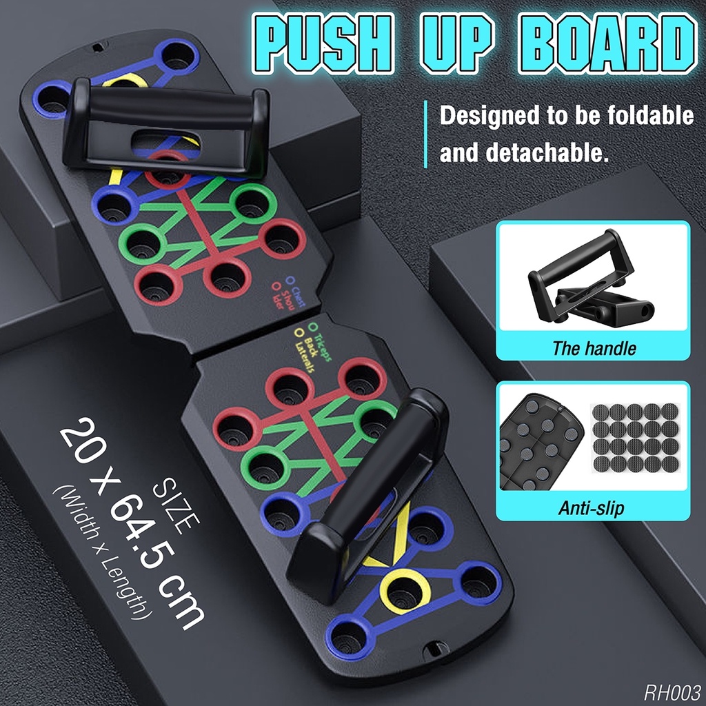 B&G SPORT Multifunction Foldable Board Body Building Push-up Bracket ...