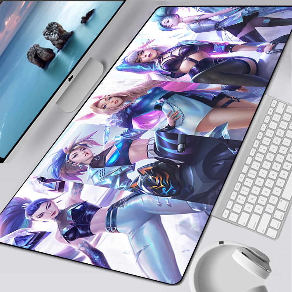 Large Gaming Mouse Pad Computer Mousepad PC Gamer Mouse Mat LOL KDA ...