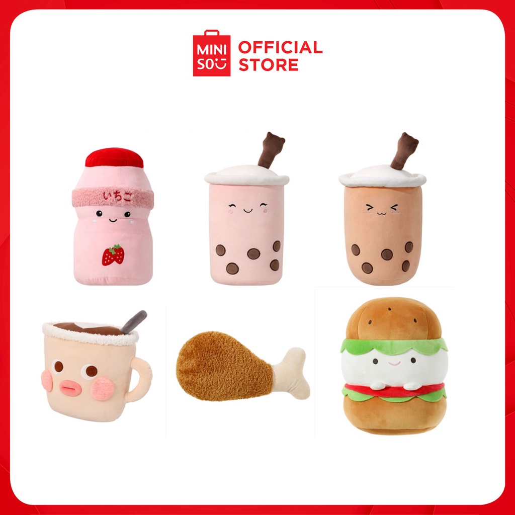 Miniso Beverages Food Series Pillow Strawberry Milk Tea Shake Chicken ...